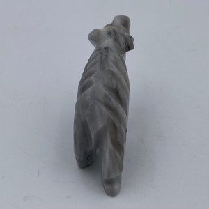 Accents | Marble Rock Hand Carved Bear Polar Gray Animal Figure ...